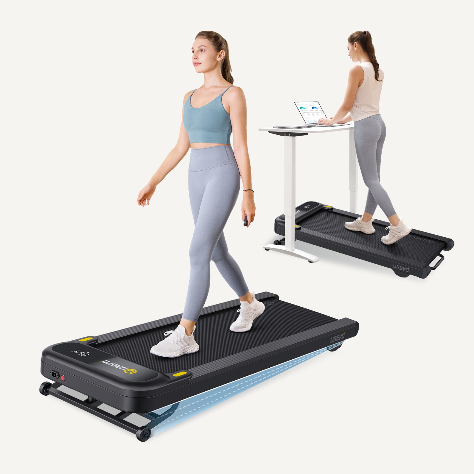 Spacewalk 3S Auto Incline Walking Treadmill with Smart APP Control ...