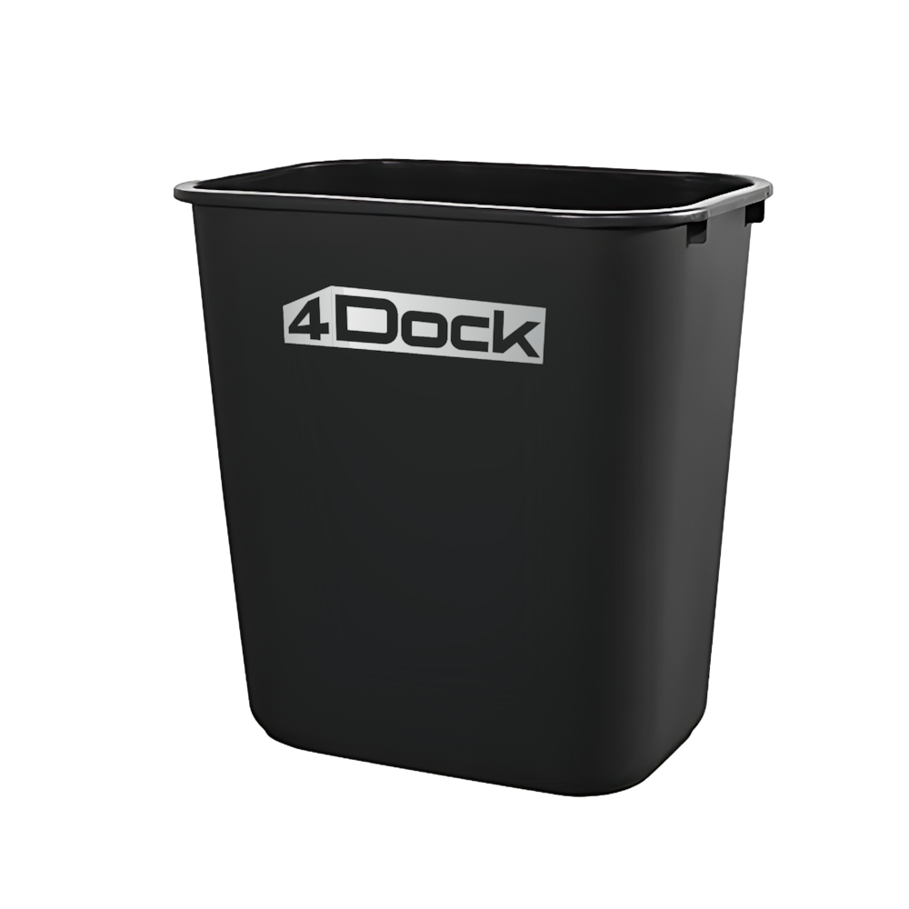 Office Trash Can - Square, 7 Gallon | 4Dock