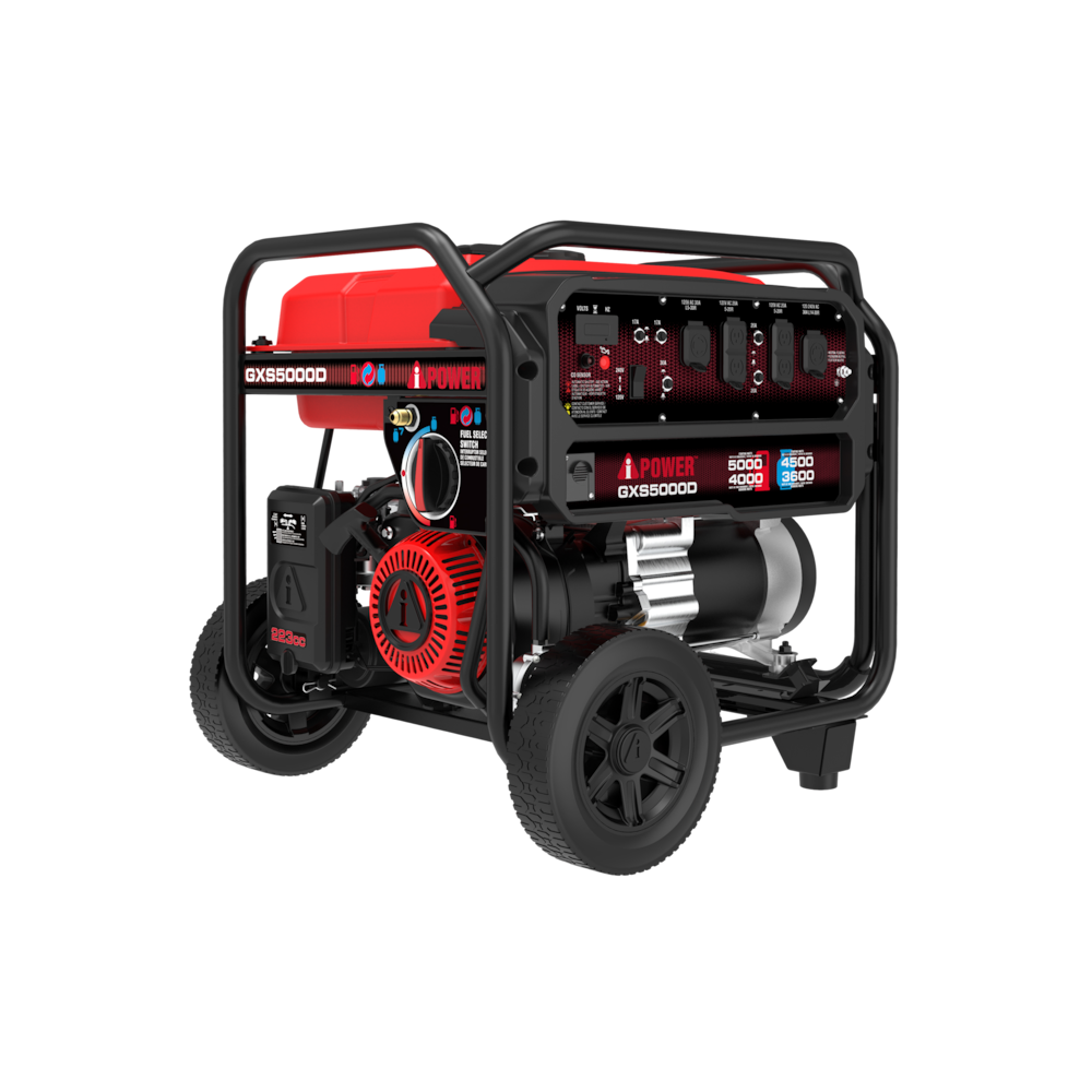 5000 Watt Dual Fuel Portable Generator | 4Dock