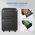 3 Drawer Mobile File Cabinet Under Desk 025 | Flexispot