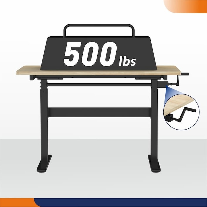 crank adjustable work table