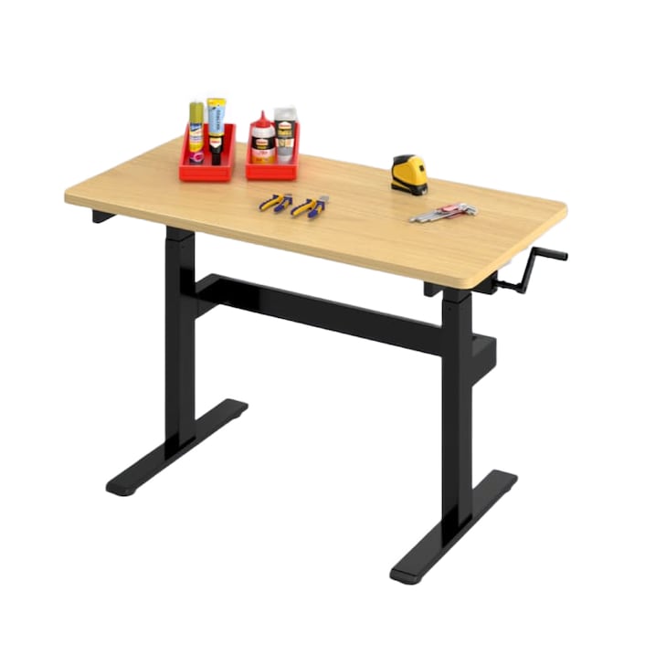 crank adjustable work table