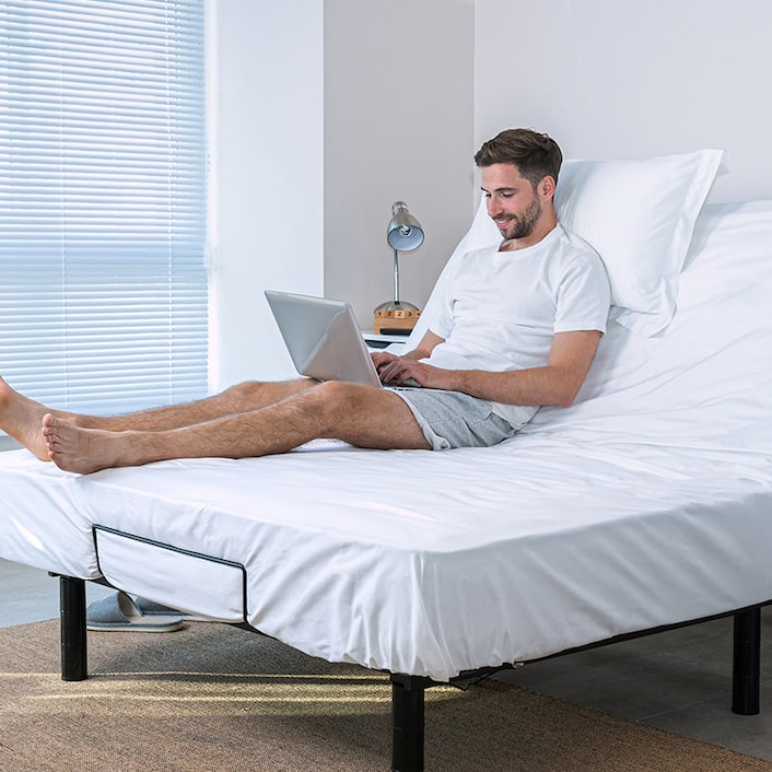 Electric queen bed frame store