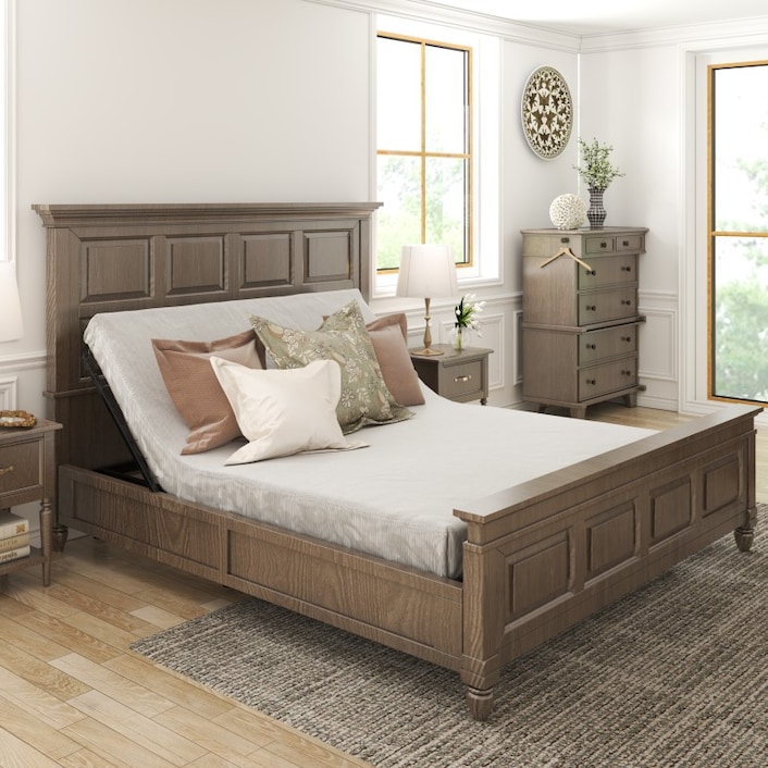 Double bed adjustable frame store