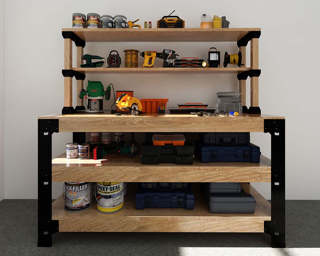 Installation Guide: Fleximounts WB107 Customizable Workbench Shelving ...