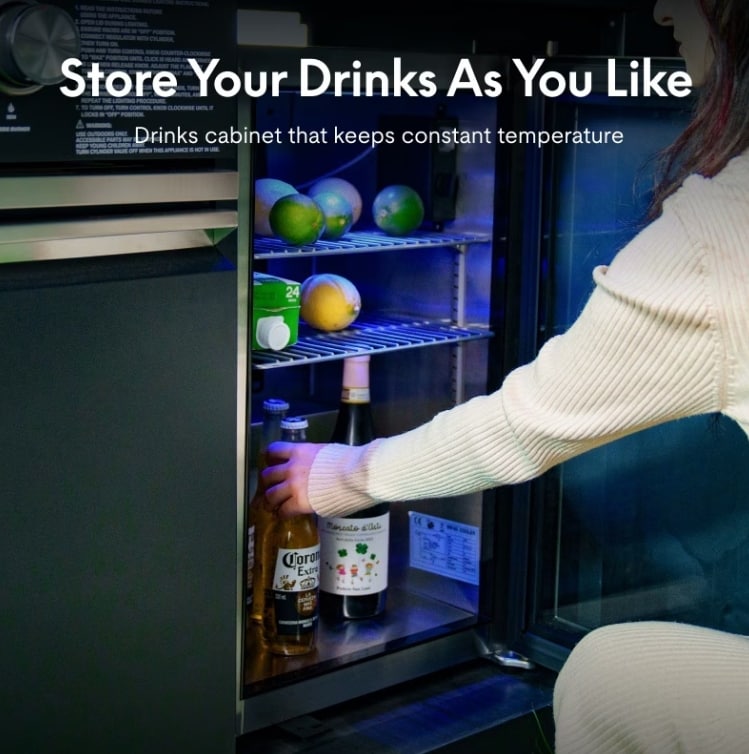 OK5 Mini Fridge Modular Outdoor Kitchen | FlexiSpot US