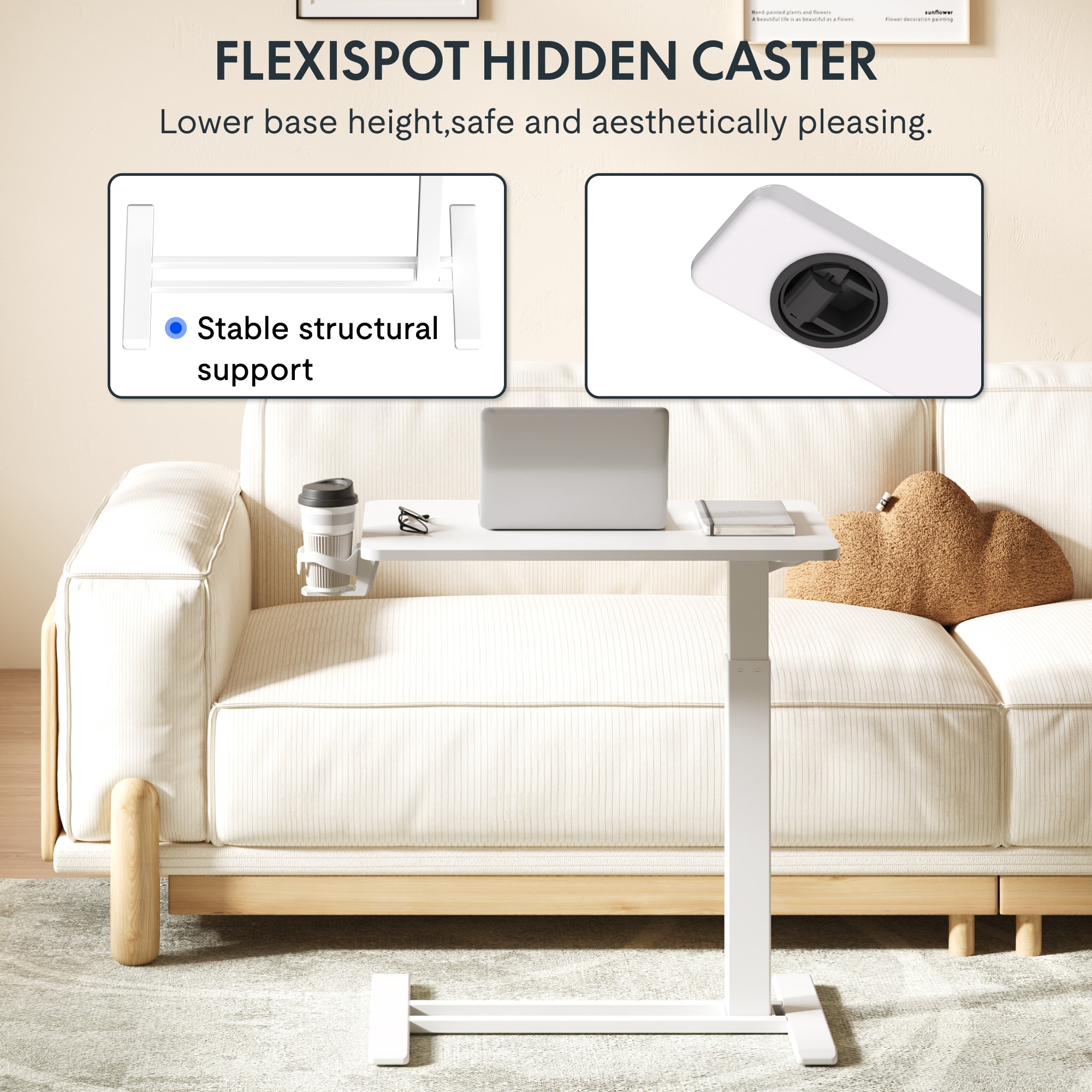 Height Adjustable Overbed Table | Flexispot