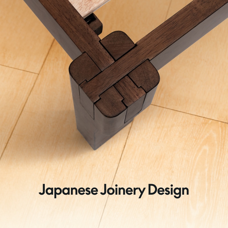 FlexiSpot Kana Japanese Joinery Bed with Headboard| Simple Design ...