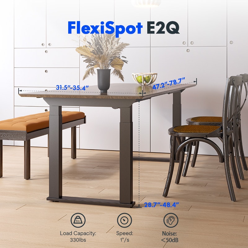 Standard 4-leg standing desk E2Q - FlexiSpot US