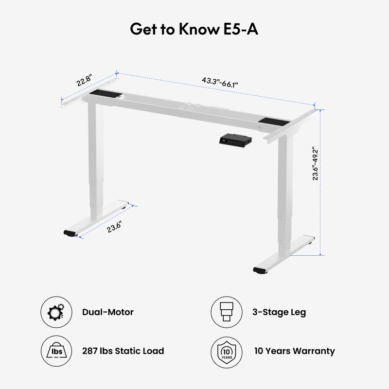 Seiffen Laminated 4-Spliced Standing Desk | Flexispot