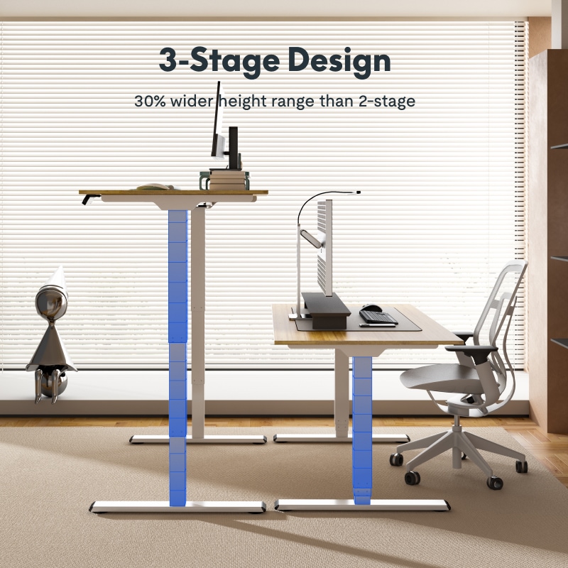 Seiffen Laminated 4-Spliced Standing Desk | Flexispot