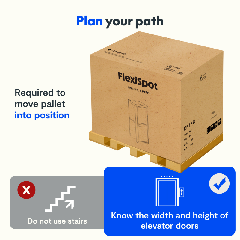 Height Adjustable Phone Booth | Flexipod EP1F-1 for Enhanced Privacy and Productivity | Flexispot
