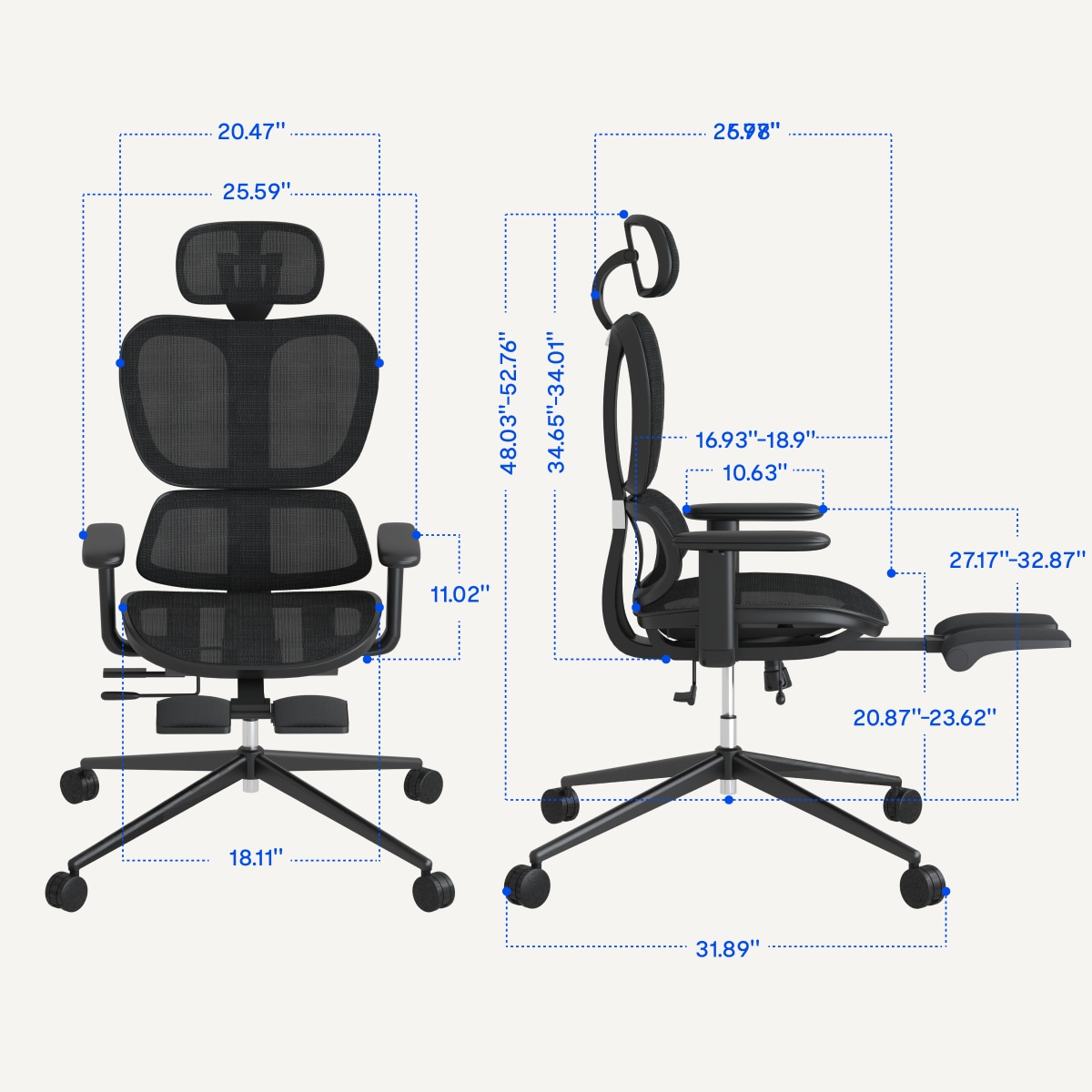 QuadFlex Ergonomic Chair丨Stable, Comfortable Office Seating | Flexispot