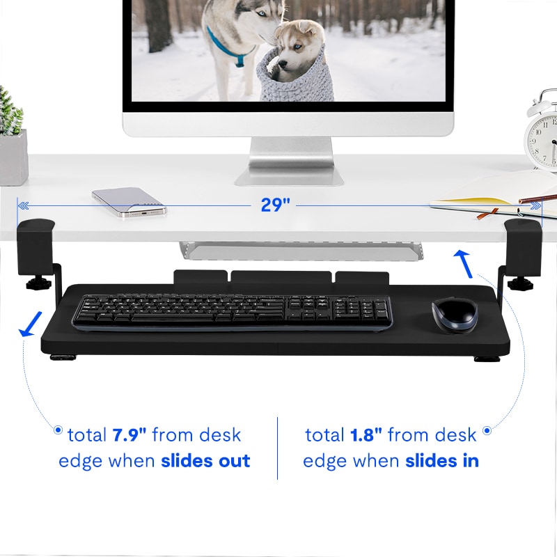 Clamp-On Adjustable Keyboard Tray KT2B丨FlexiSpot
