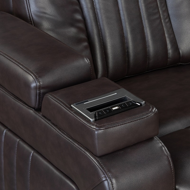 XDT81 Power Home Theater Recliner with Headrest and Wireless Charging ...