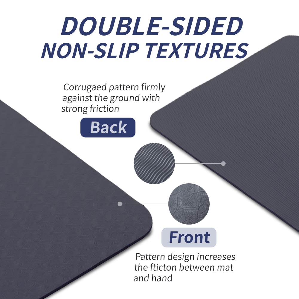 Essential TPE Yoga Mat – Non-Slip, Eco-Friendly, Perfect for Daily Practice | Flexispot