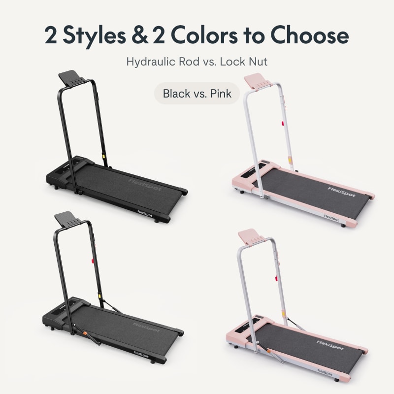 FlexiSpot 2-in-1 Walking Treadmill – 6 Modes, 264 lbs Capacity