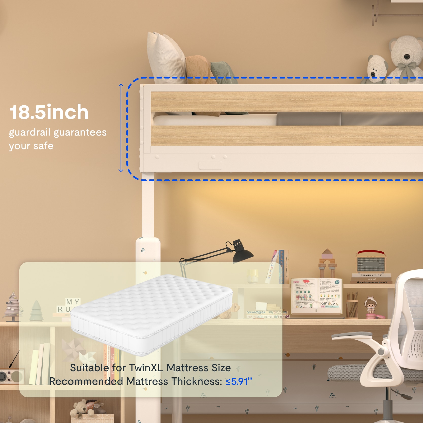 Loft Bed | FlexiSpot