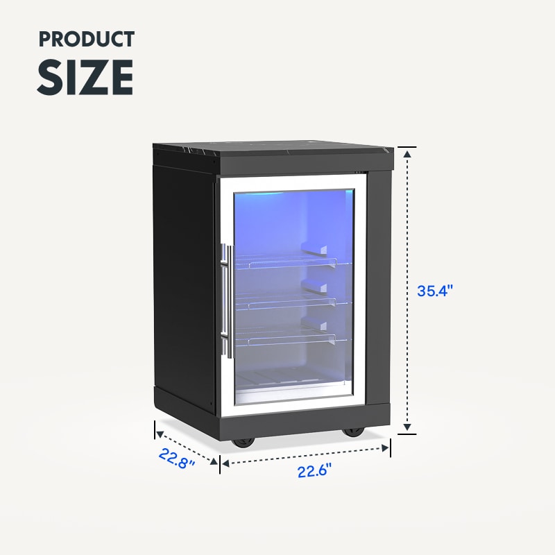 OK5 Mini Fridge Modular Outdoor Kitchen | FlexiSpot US