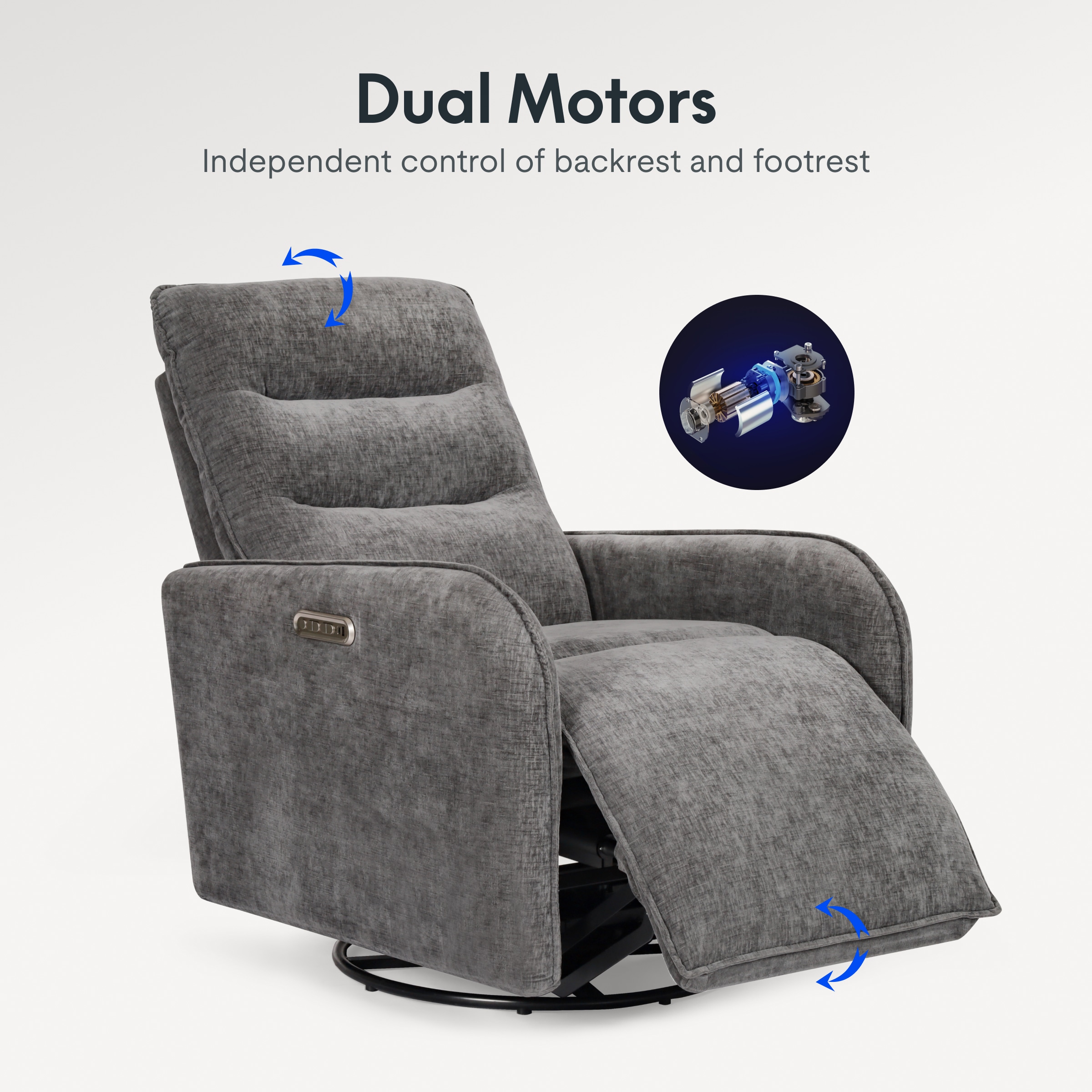 Electric Rocking Power Swivel Recliner | FlexiSpot US