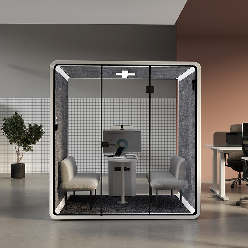 WorkCube Series - Grande (P6F) | Spacious Pods for 6 People | FlexiSpot