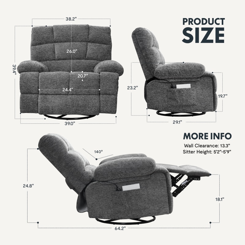 swivel riser recliner