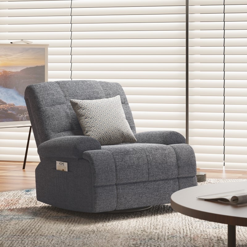 XRC5 Oversized Manual Swivel Rocker Recliner - Modern Recliners ...