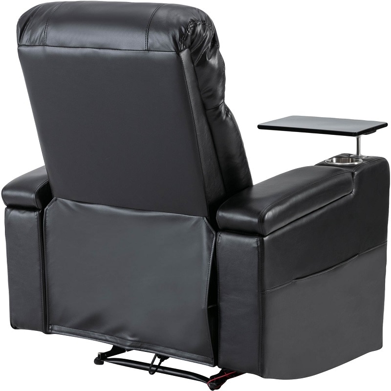 XDT72 Power Home Theater Recliner with Tray Table and Phone Stand and ...