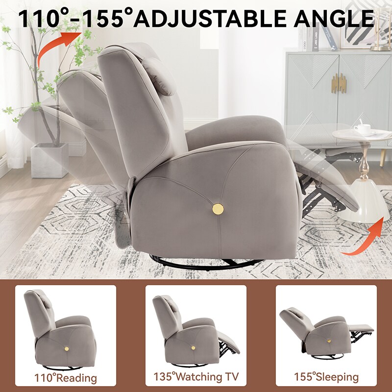 XDR72 Power Swivel Rocker Recliner w/ Adjustable Pillow | FlexiSpot US