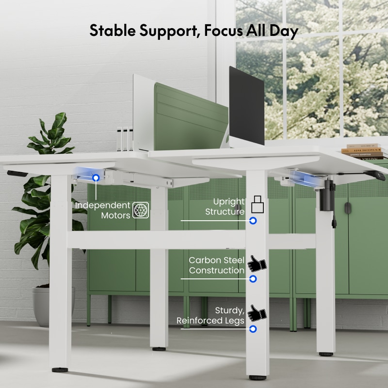 2-Person Standing Desk eh1 Frame only | Flexispot