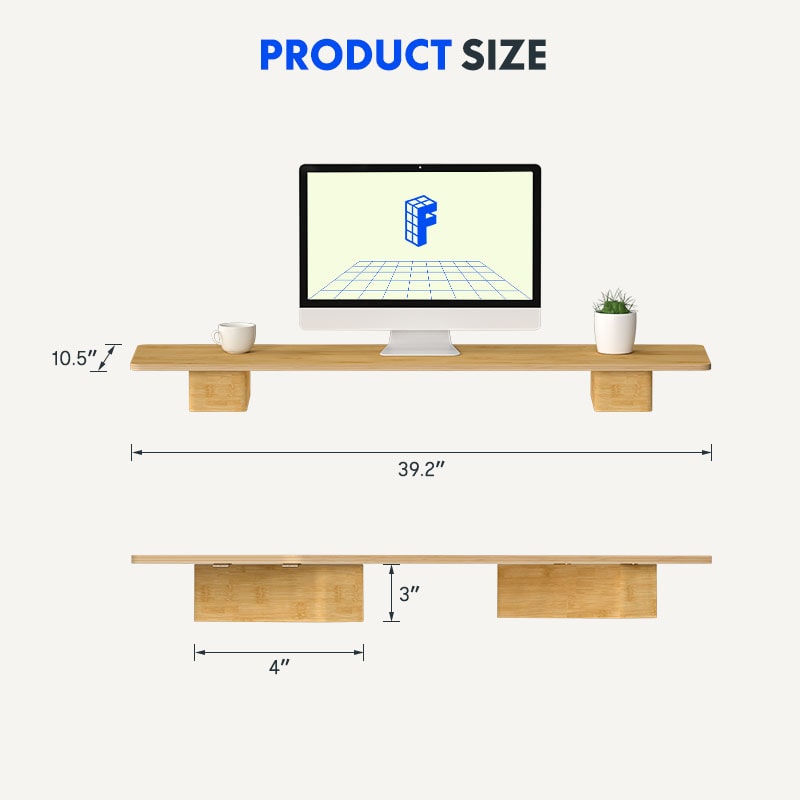 Bamboo Monitor Stand MS02L | Flexispot