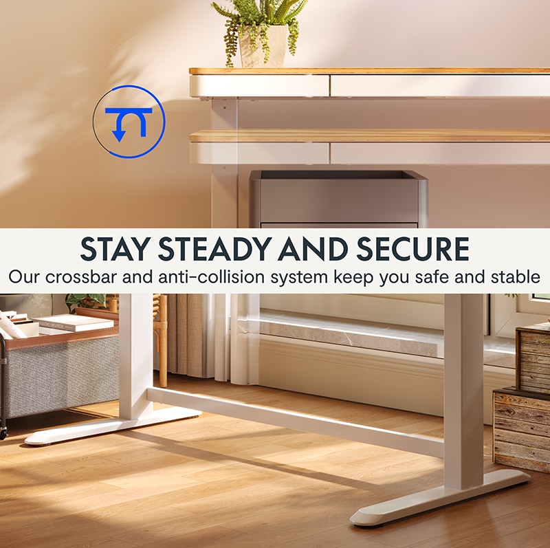 Comhar All-in-One Standing Desk (Wooden Tabletop) EW8 | Flexispot