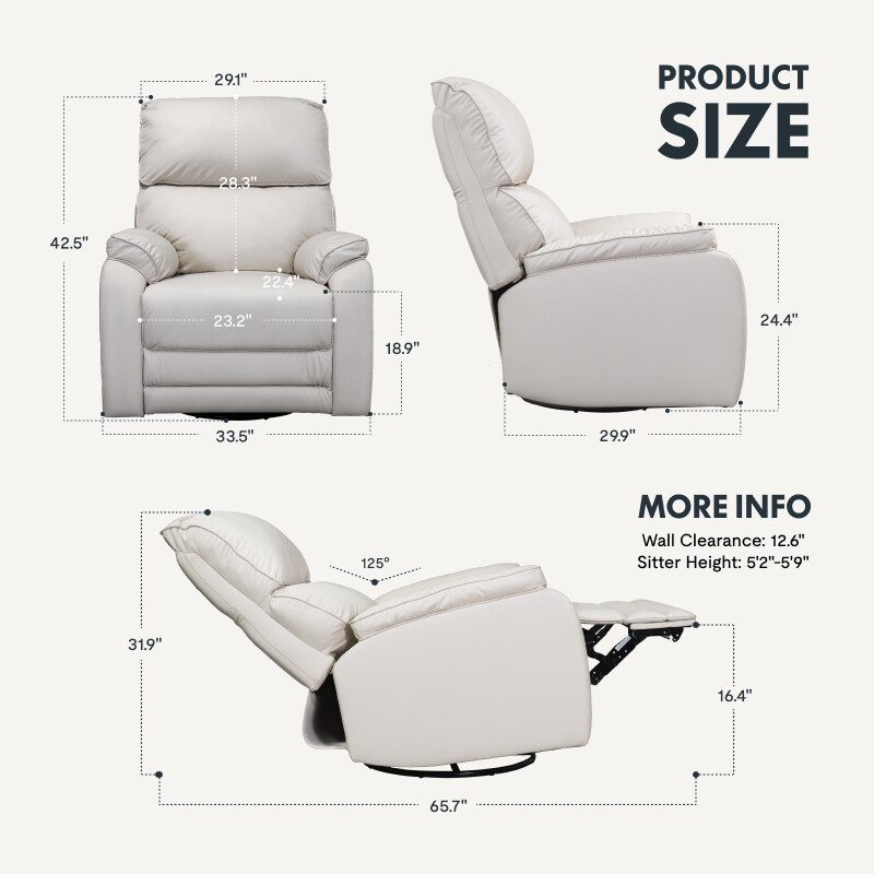 XR4 Power Swivel Rocker Recliner - Modern Recliners | FlexiSpot US