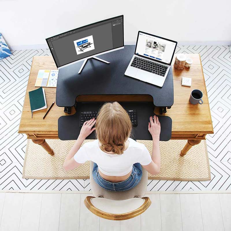 Standing Desk Converter M8MB 35"| FlexiSpot