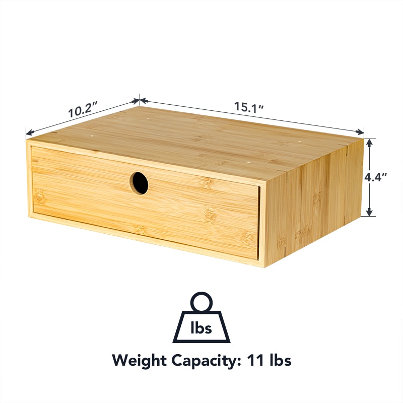 Bamboo Under Desk Drawer S10-BB | Flexispot