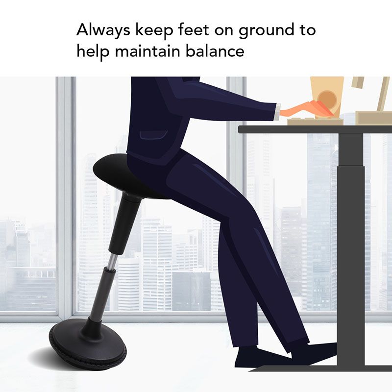 Height Adjustable Wobble Stool BH1B 丨FlexiSpot