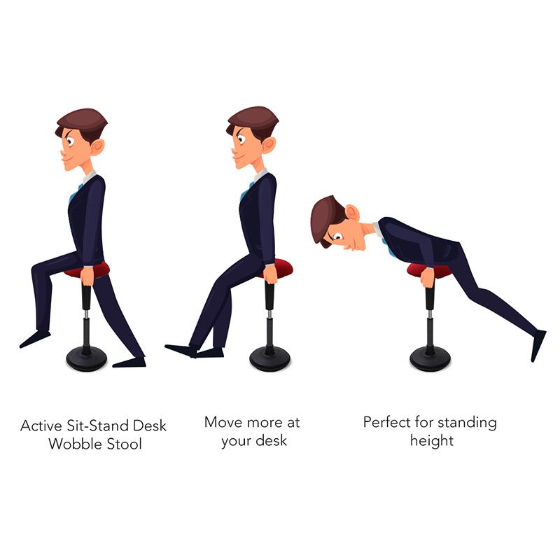 Height Adjustable Wobble Stool BH1R 丨FlexiSpot