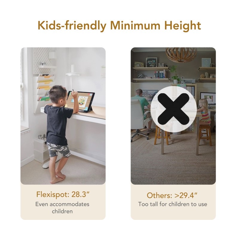 Comhar All-in-One Standing Desk Bamboo Top - 48" W | Flexispot