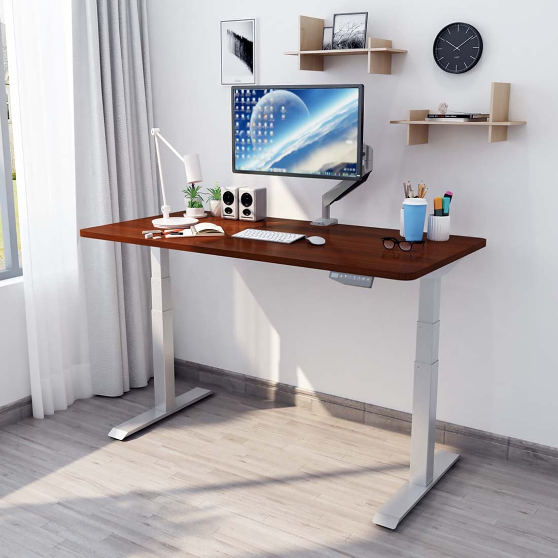 Electric Height Adjustable Desk: 3-Stage Premium Option丨FlexiSpot