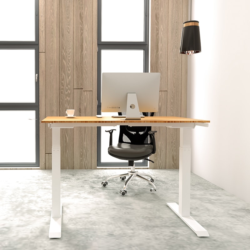 Kana Office Standing Desk | Bamboo desktop | FlexiSpot