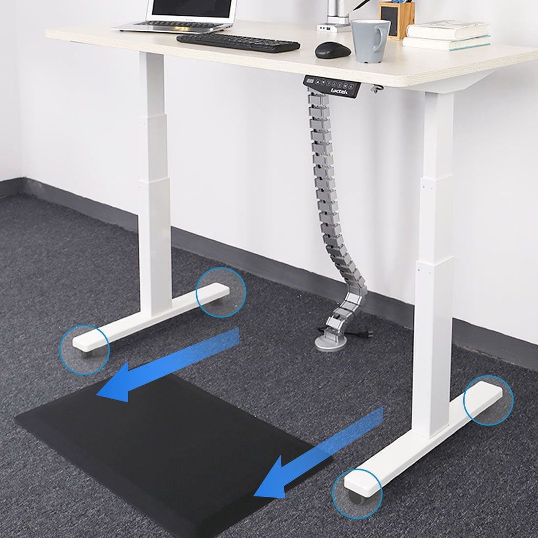 Casters for all FlexiSpot standing desks