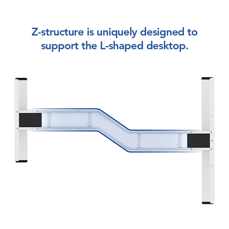 L-Shaped Standing Desk Frame E1L｜Flexispot | Flexispot