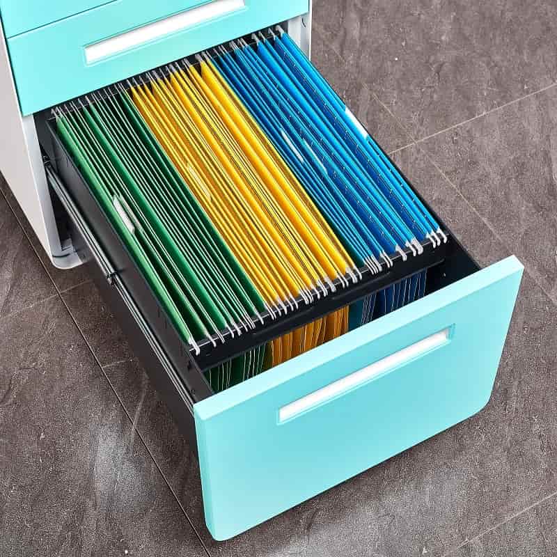 3 Drawer Rolling File Cabinet with Lock | Flexispot